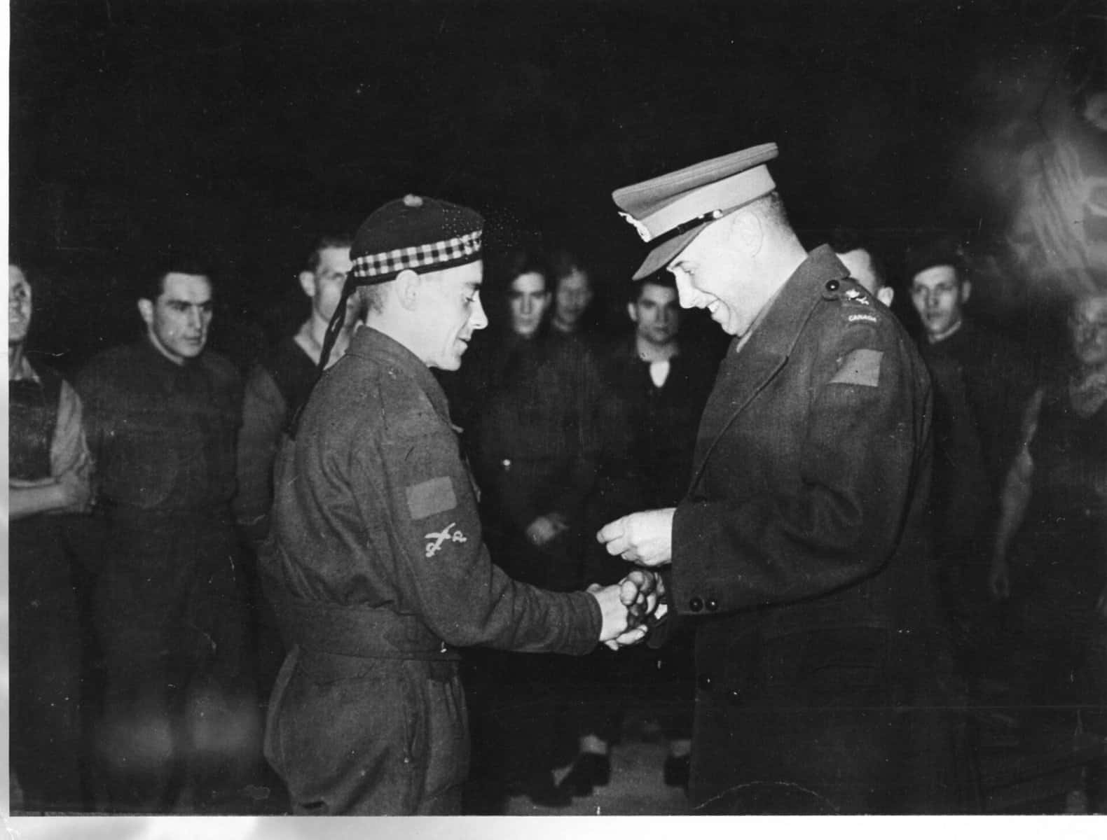48th Soldier Receiving An Award And Shaking Officer Hand 48th 